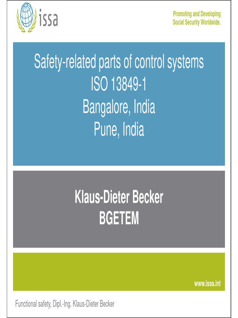 ISO 13849-1 Functional Safety Overview | PDF | Reliability Engineering ...