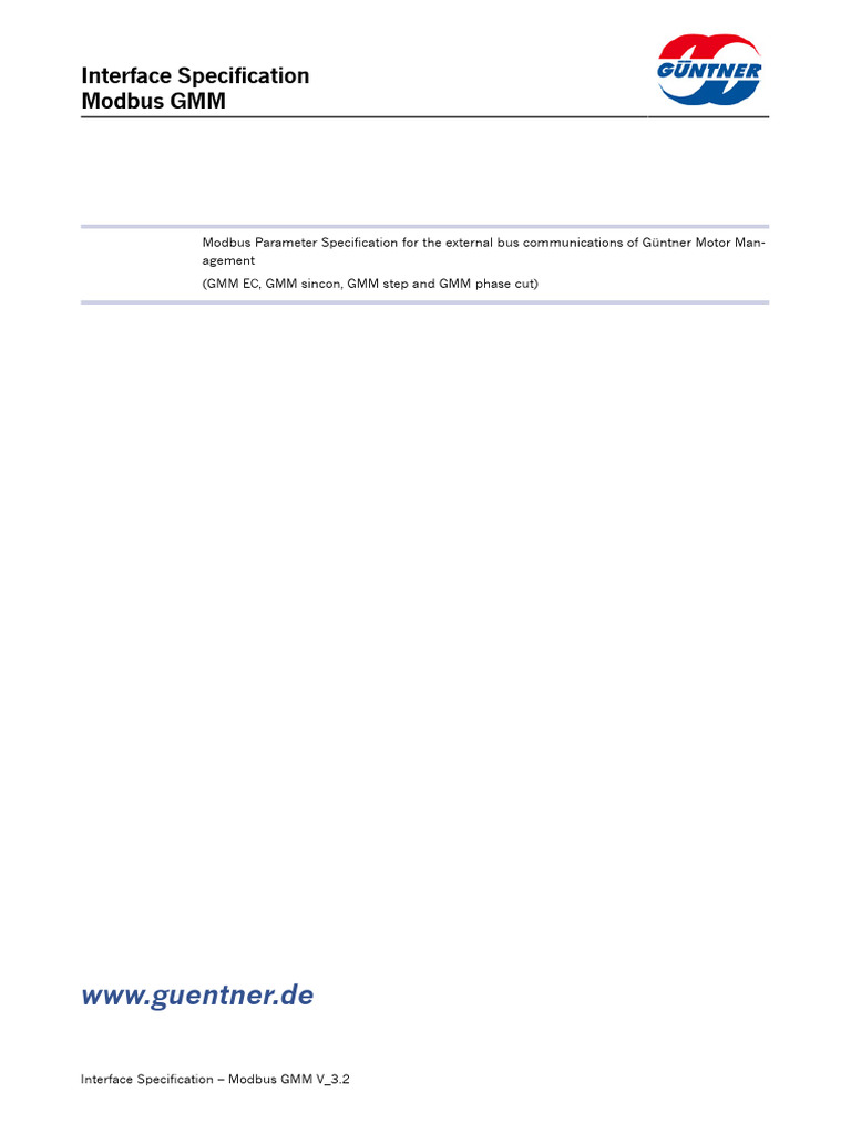 Guentner Modbus GMM Specification V3-2 en | PDF | Computer Engineering | Computing