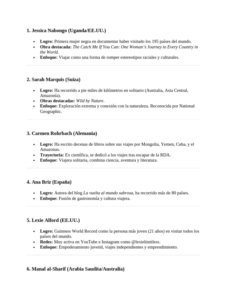 Mujeres Viajeras: Historias de Aventura | PDF