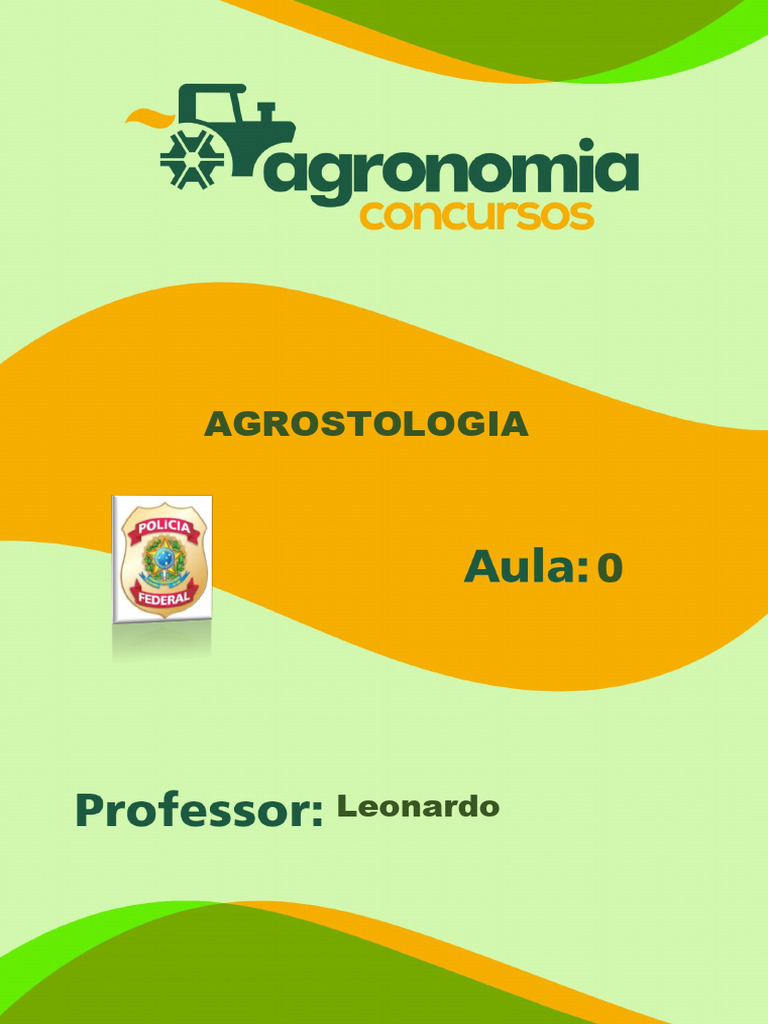 Agrostologia | PDF | Agricultura | Solo