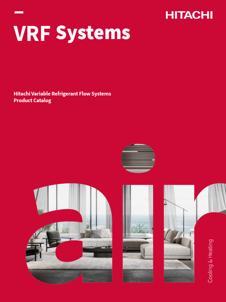 Hitachi VRF Systems Product Catalog | PDF | Air Conditioning | Heat ...