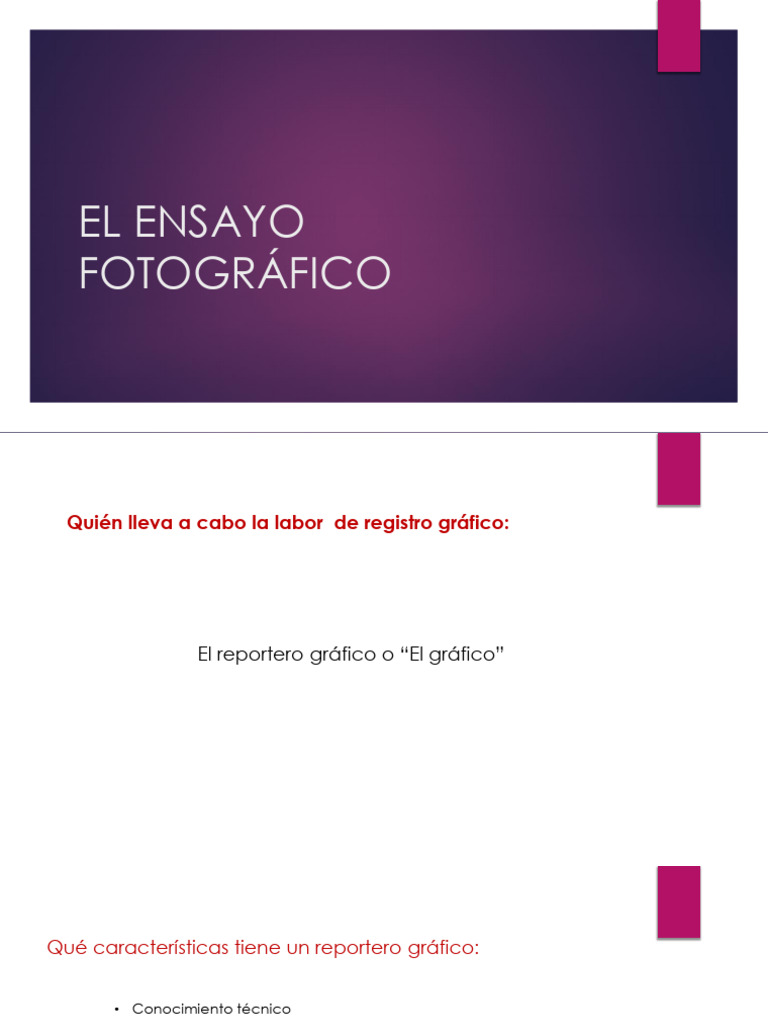 El Ensayo Fotográfico en Periodismo | PDF | Ensayos | Fotógrafo