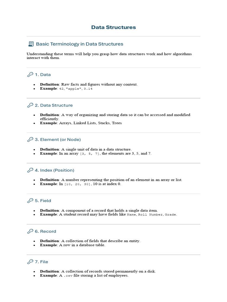 01 EKH Data Structure Fundamental | PDF | Data Structure | Queue (Abstract Data Type)