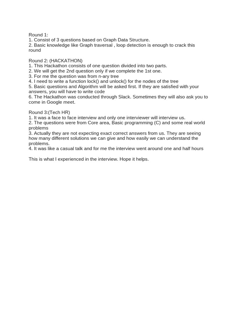 Juspay Interview Experience | PDF