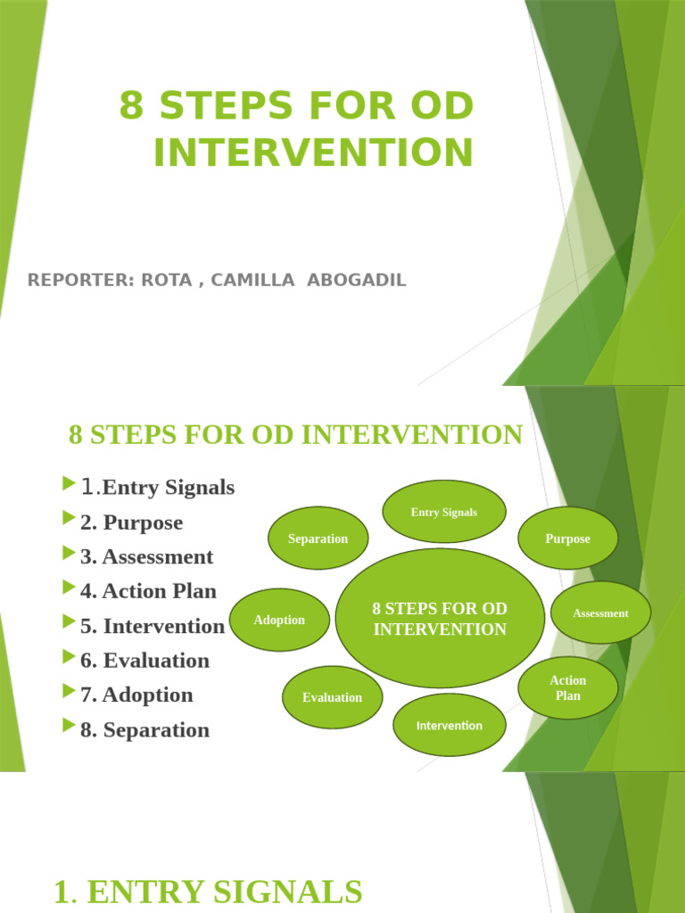 8 Steps of Od Intervention | PDF