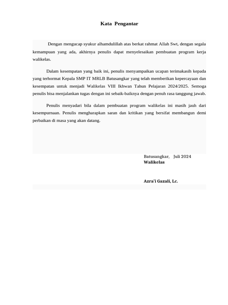 Realisasi Program Walas 8 Ikhwan | PDF