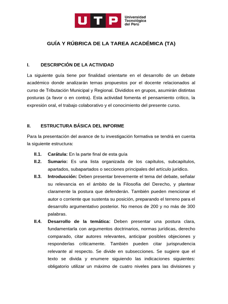 Guía de La TA2 | PDF | Citación | Caso de carta