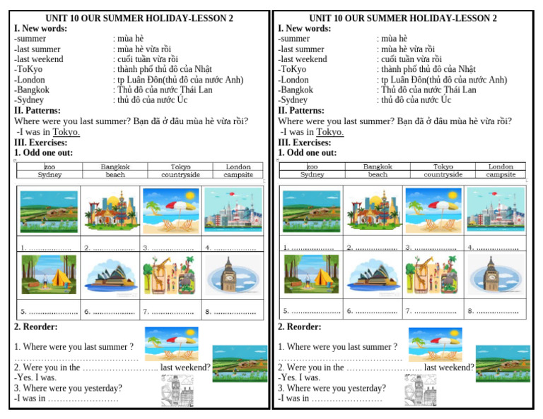 Unit 10 Lesson 2 | PDF