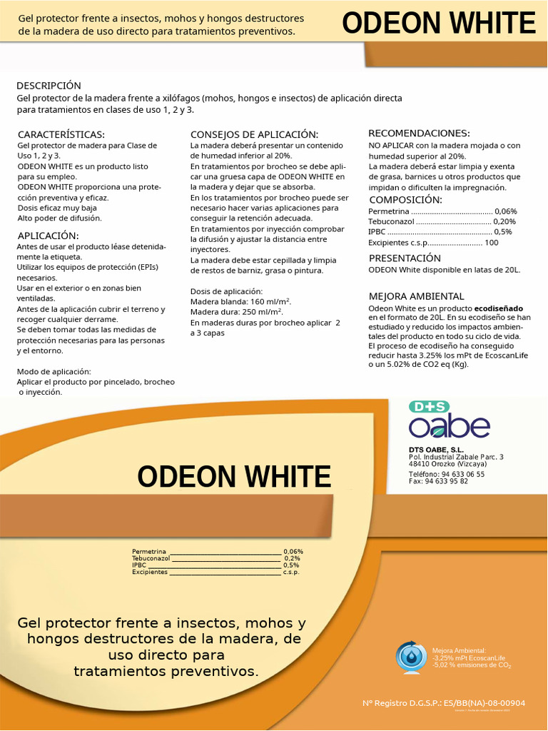 FT ODEON White - v2 | PDF | Madera