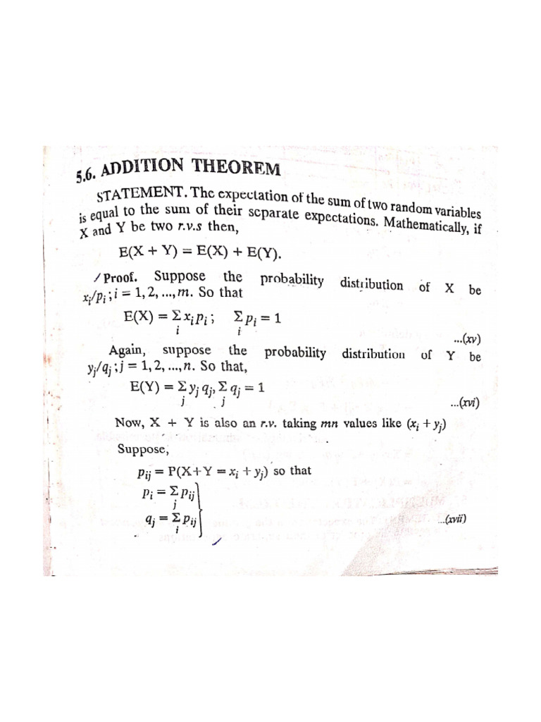Mathematical Expectation | PDF