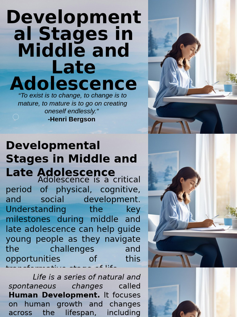 Developmental Stages in Adolescence | PDF | Developmental Psychology ...