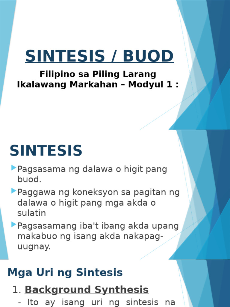 Piling Larang q2 w1 Sintesis | PDF