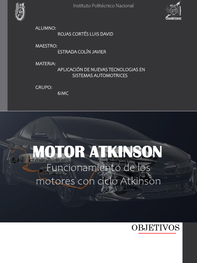 Ciclo Atkinson | PDF | Vehículo Híbrido Eléctrico | Motores