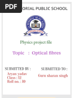 Optical Fibre - Class 12 Physics Investigatory Project Report - Free ...