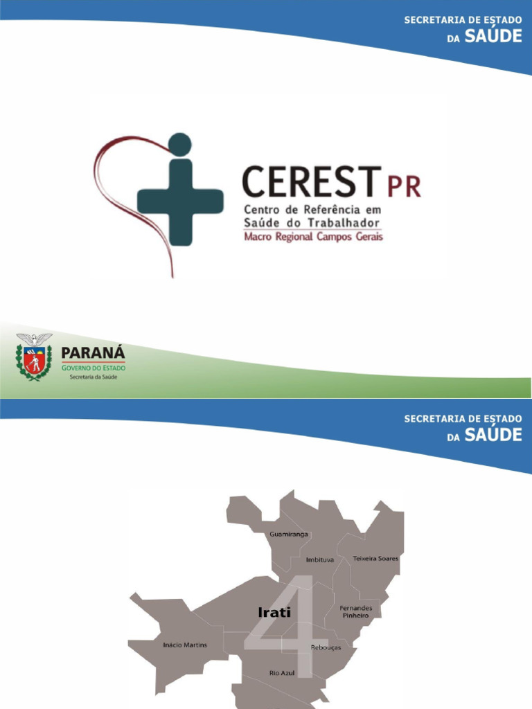 Atribuições e Abrangência dos CEREST | PDF | Epidemiologia | Ciências ...