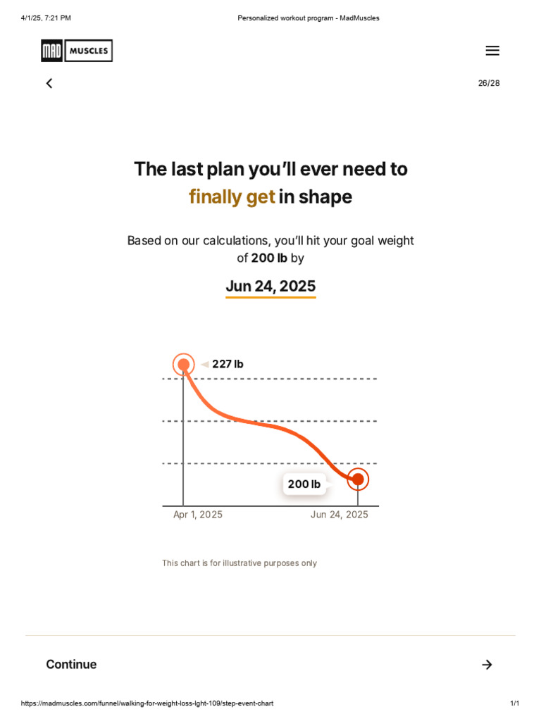 Personalized Workout Program - MadMuscles | PDF