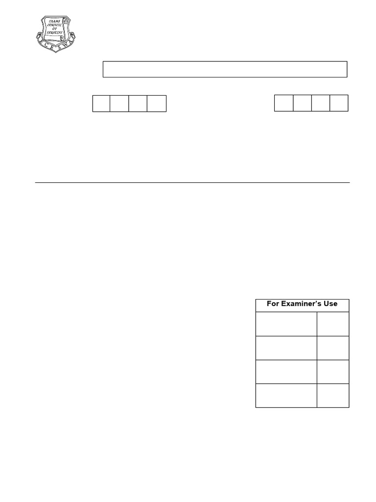 EPC Siswati Specimen 2025 - 2027 Question Paper 2 | PDF