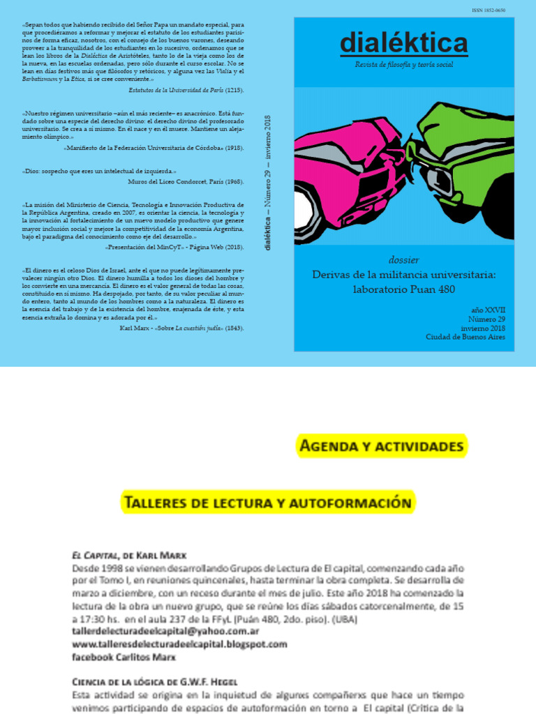 Dialektica 29 - 2018 | PDF | Gilles Deleuze | Karl Marx