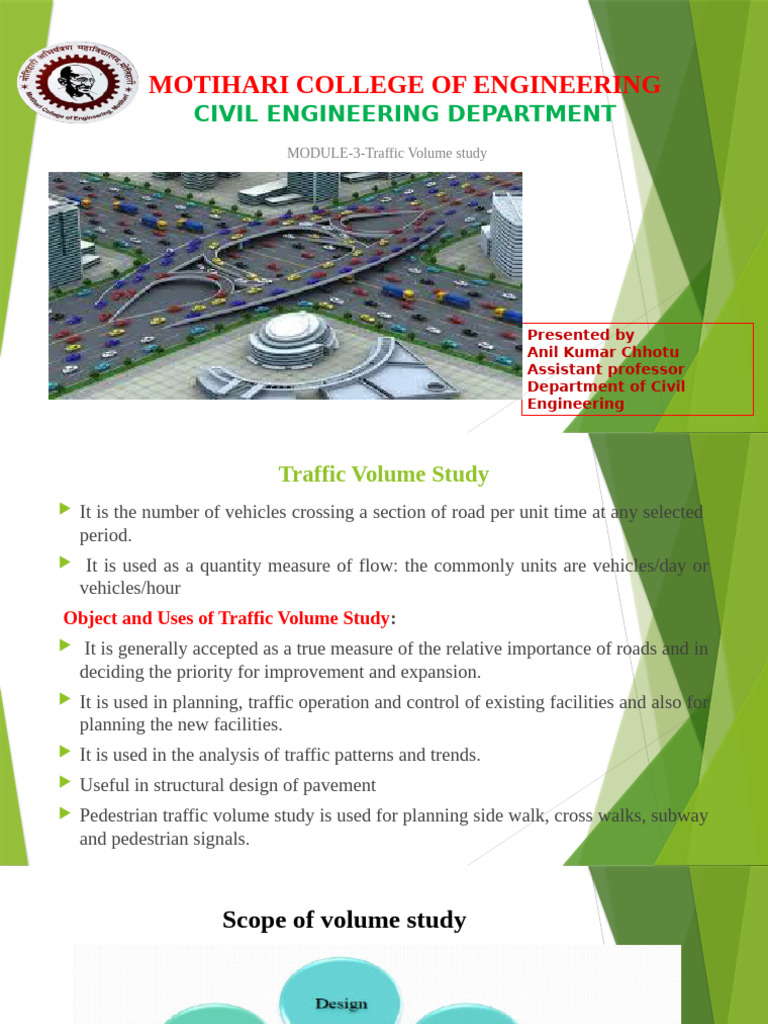 Traffic Volume Study | PDF | Traffic | Road