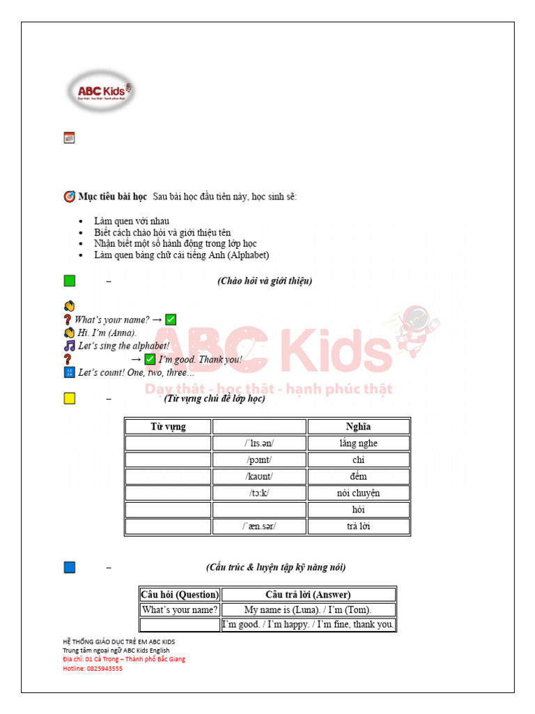? Handout Phonics Lesson 1 | PDF