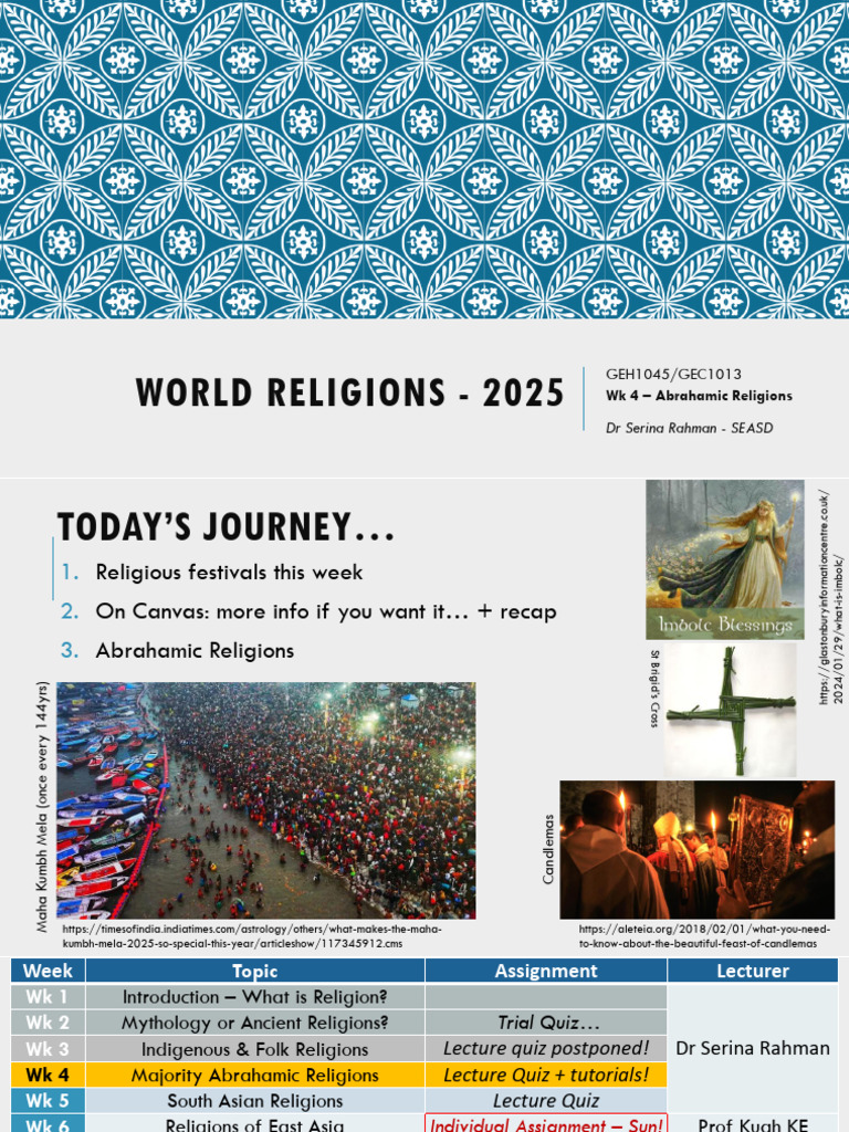 Abrahamic Religions Overview 2025 | PDF | Abrahamic Religions | Prophet