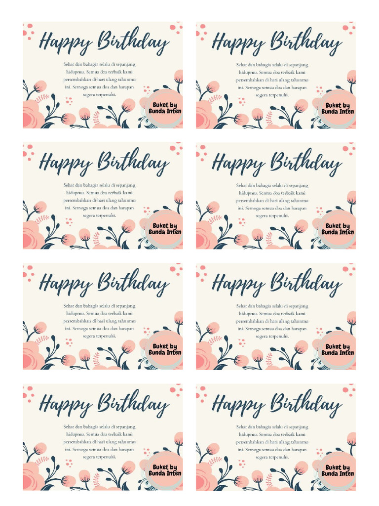 Birthday Cards | PDF