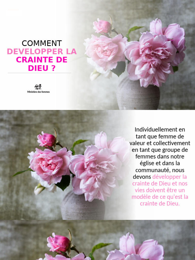 Développer la crainte de Dieu | PDF | Dieu | Psaumes