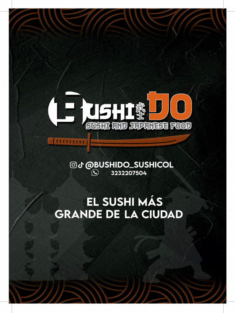 Menu Bushido Web 2025 | PDF
