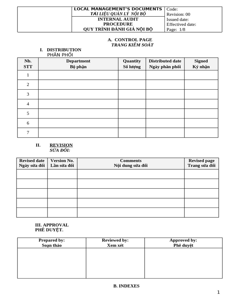 QTM Danh Gia Noi Bo | PDF