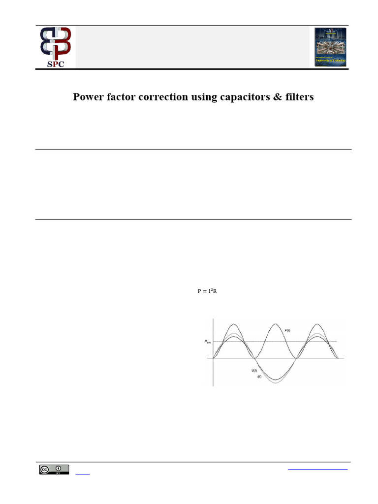 Power Factor Correction with Capacitors | PDF | Ac Power | Capacitor