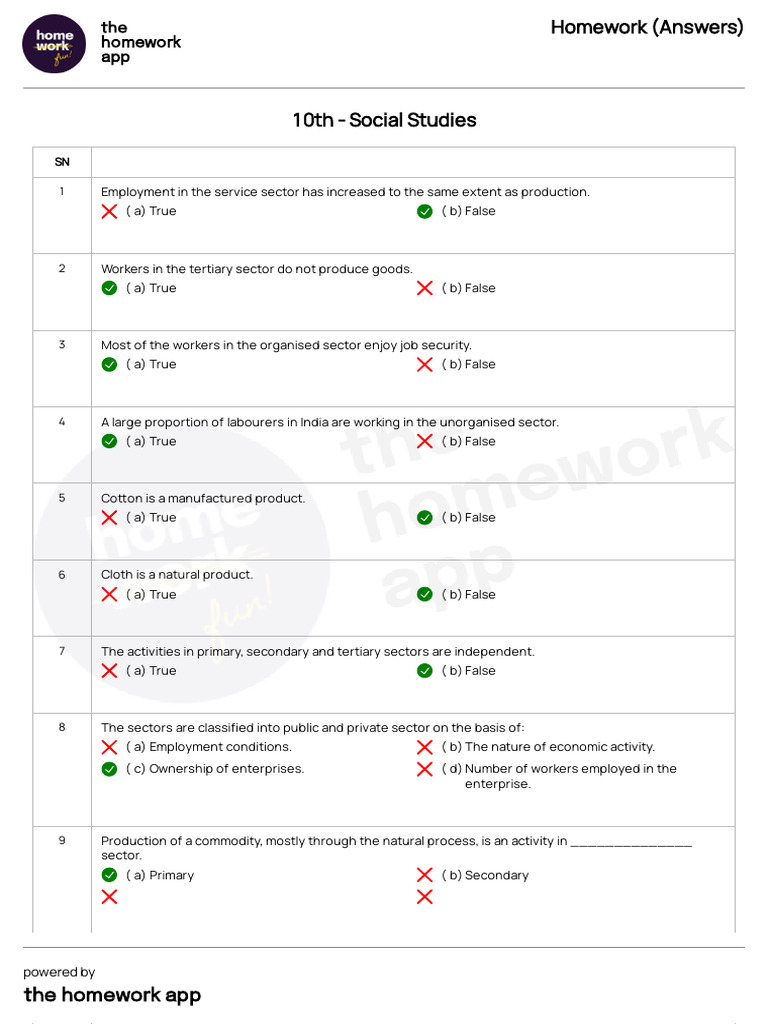 Answers - Homework - 10th - Social Studies - 2025-06-07T02 - 25 | PDF ...