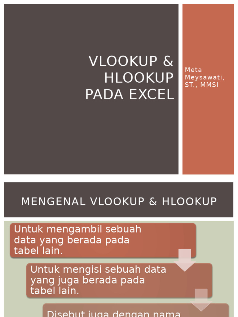 Panduan VLOOKUP & HLOOKUP Excel | PDF