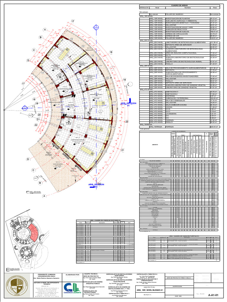 A-A1-01 - Arq - 1er Nivel Bloque A-Layout1 | PDF