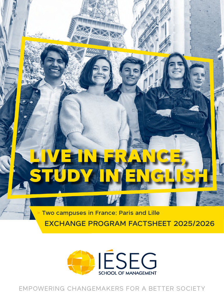 IÉSEG Exchange Program Overview 2025/2026 | PDF | Cost Of Living ...