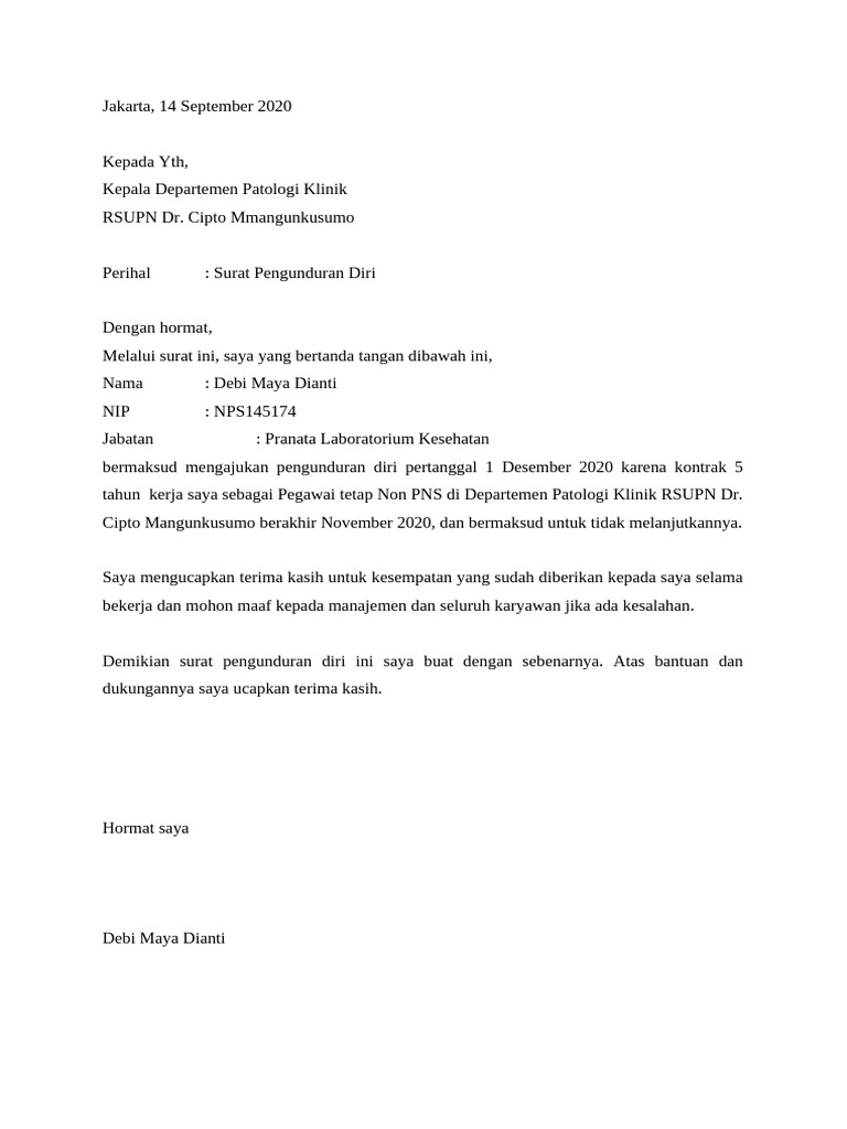 Surat Resign | PDF