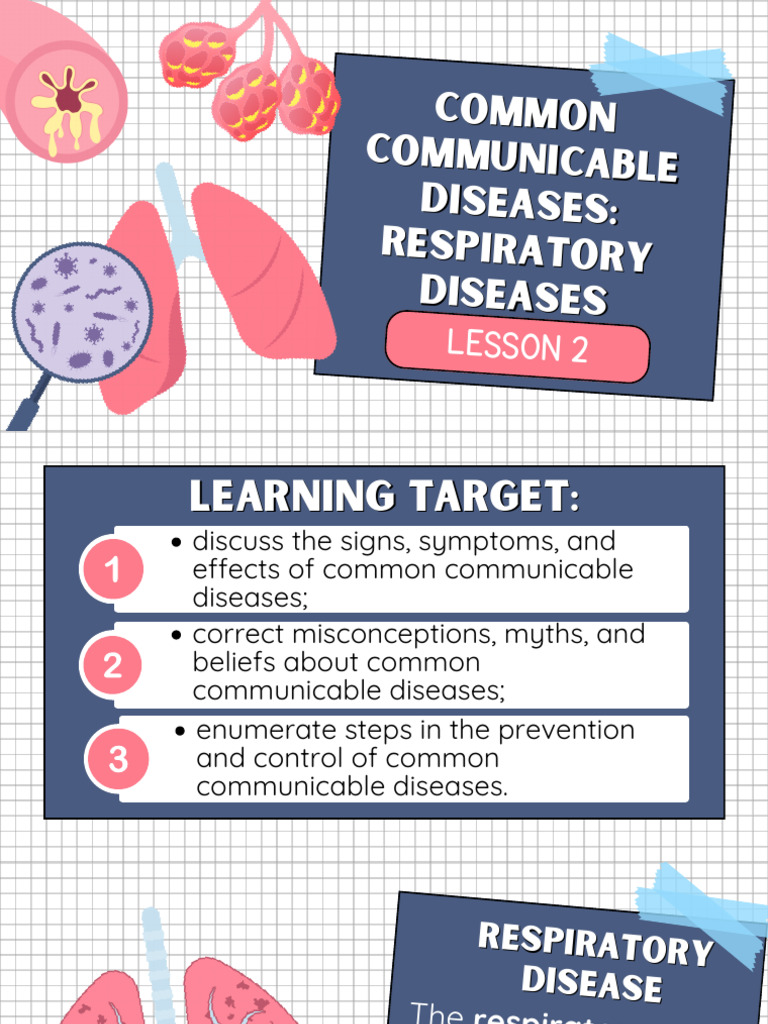 Common Communicable Diseases Respiratory Diseases | PDF | Respiratory ...