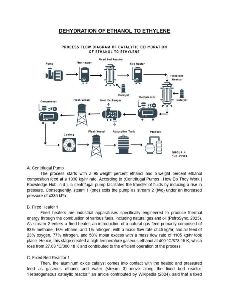 Dehydration of Ethanol To Ethylene | PDF | Ethanol | Water