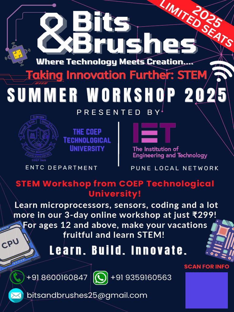 Bits & Brushes 2025 - STEM Workshop - Brochure | PDF | Irrigation