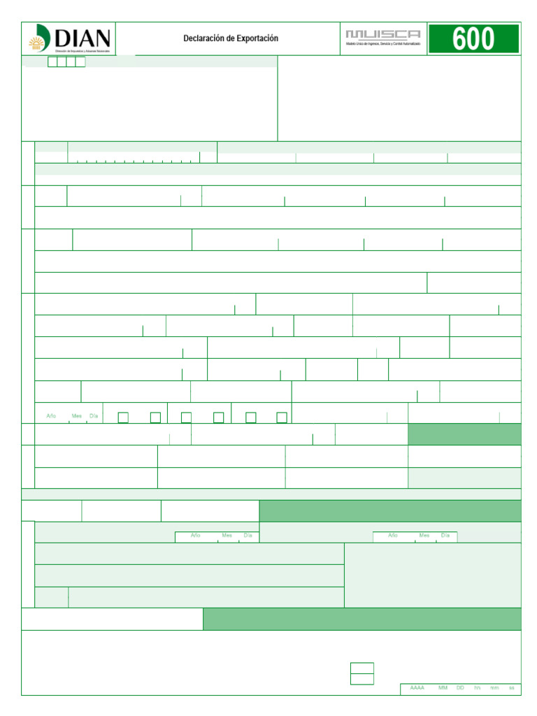 Declaracion de Exportacion Colombina | PDF | aduana | Servicios (economía)