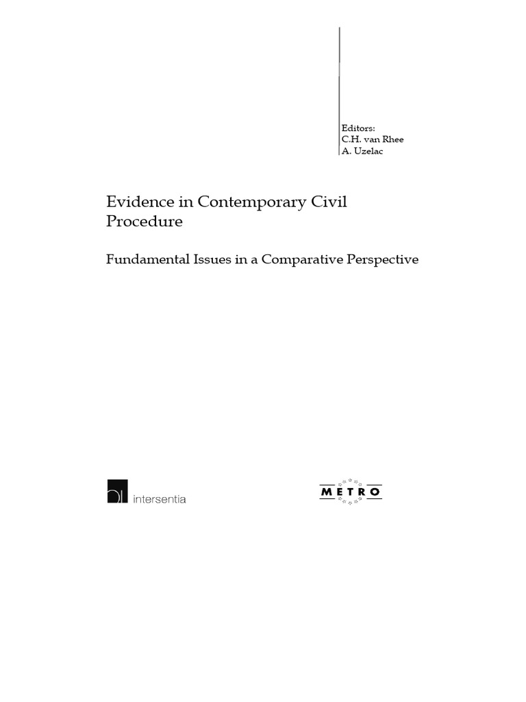 Evidence in Civil Procedure Insights | PDF | Expert Witness | Law School