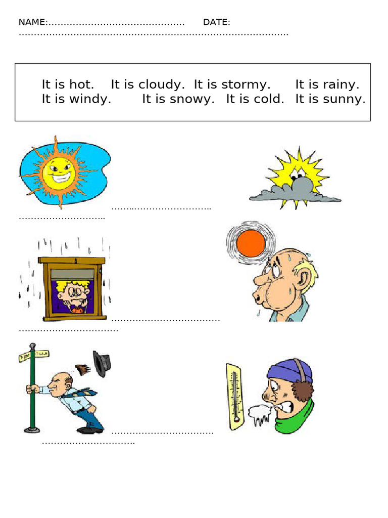 Weather Fun Activities Games 13278 | PDF