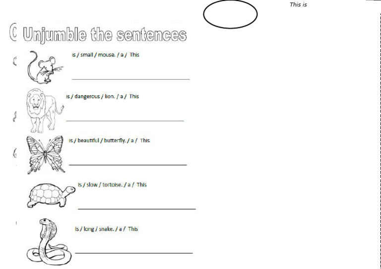 Animals Adjectives and Nouns FF | PDF
