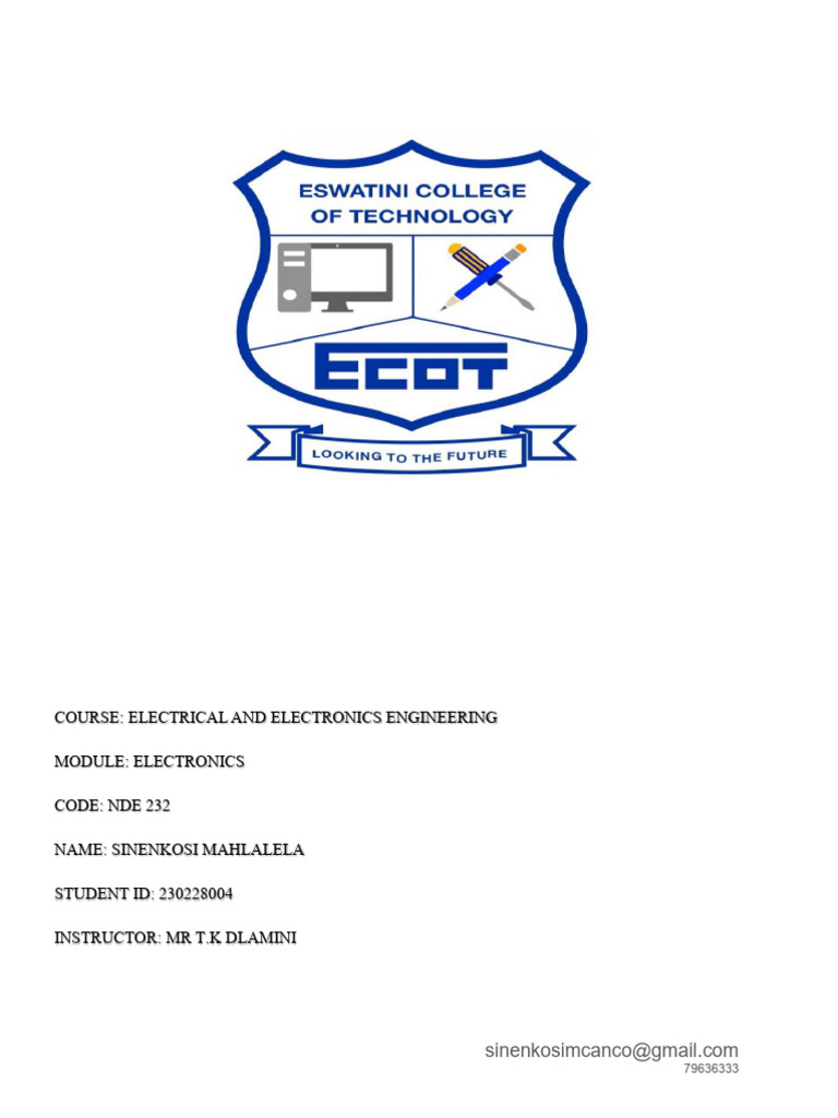 Experimental Report Electronics | PDF | Diode | P–N Junction