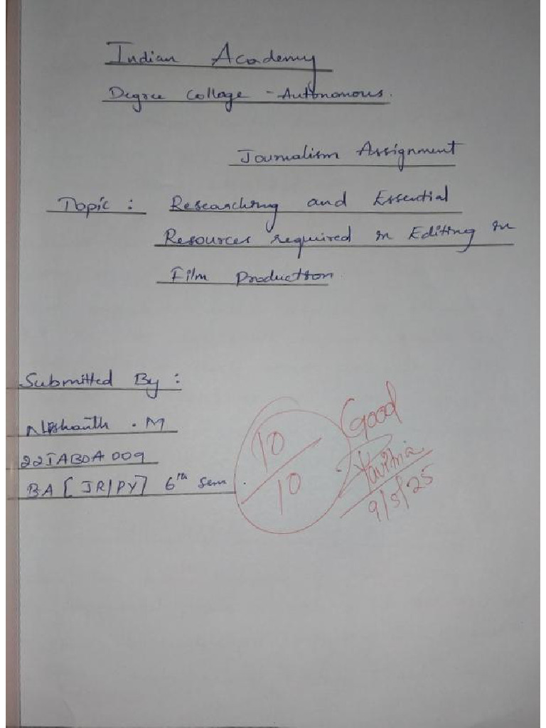 Journalism 7.2 Assignment | PDF