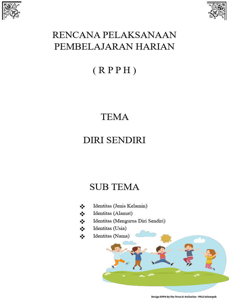 Format RPPH Lengkap Penilaian | PDF