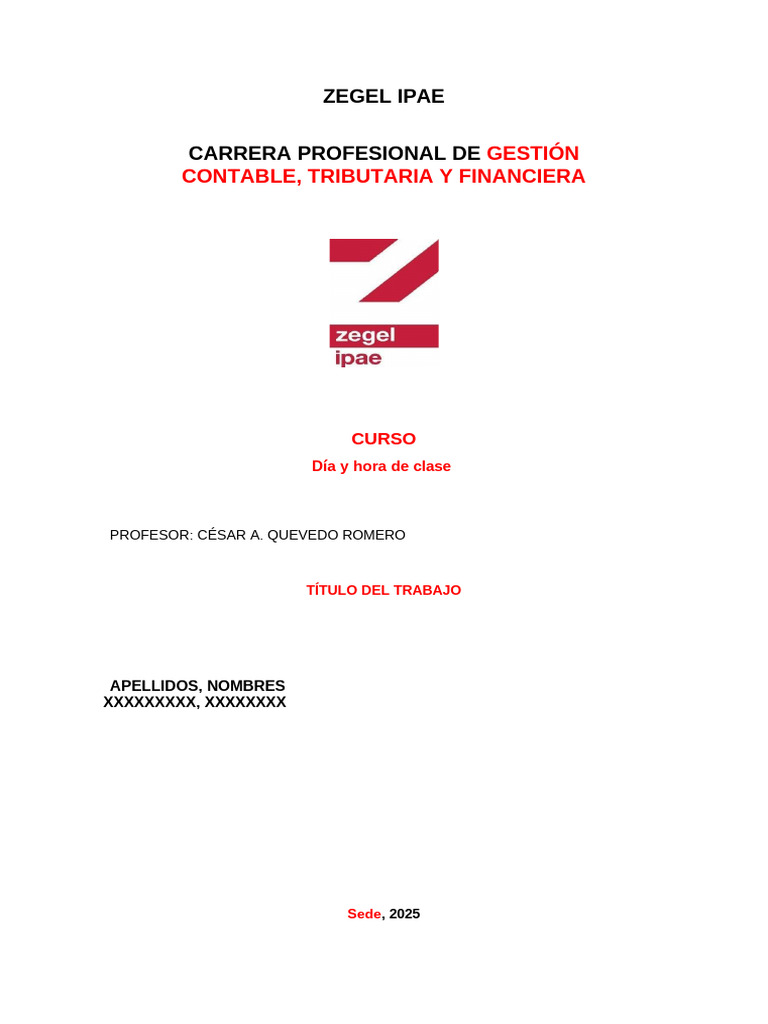 Caratula de Zegel | PDF