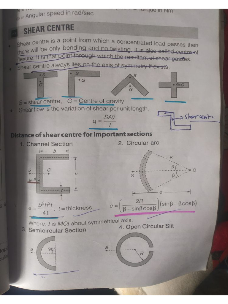 Shear Center | PDF