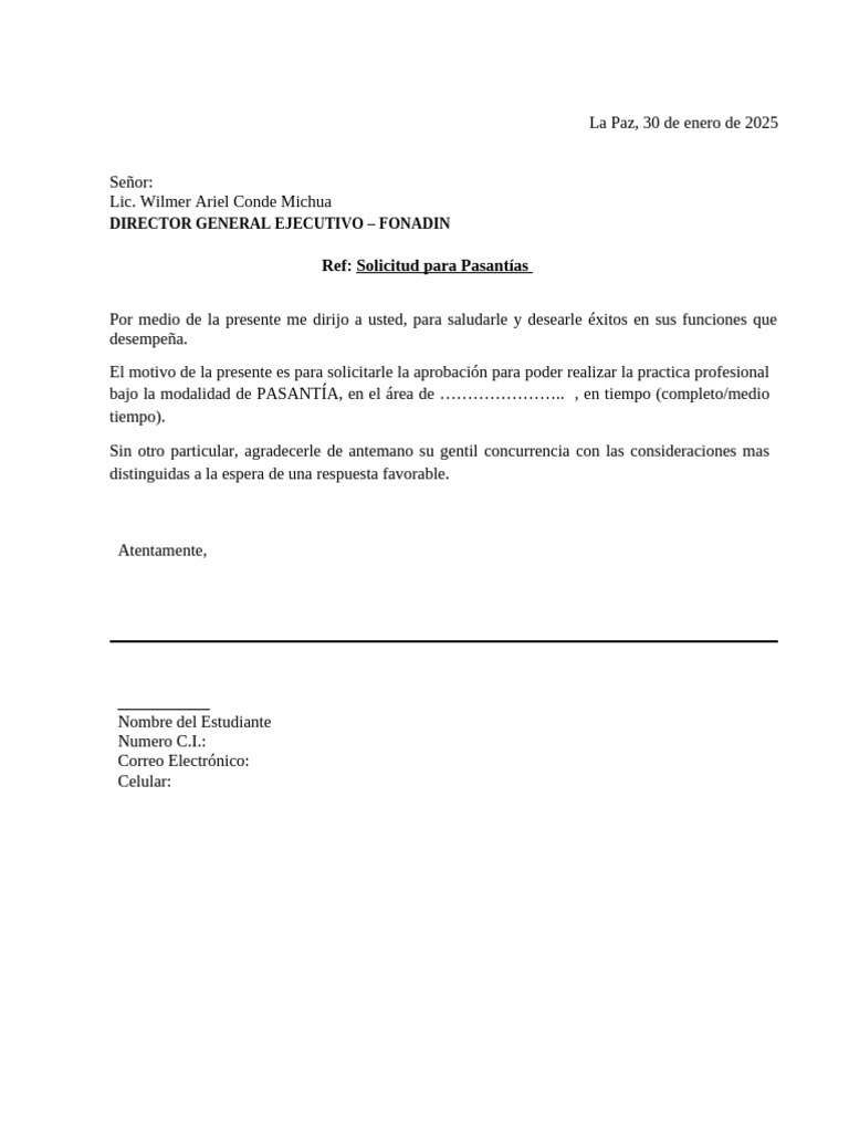 Modelo de Solicitud de Nota | PDF