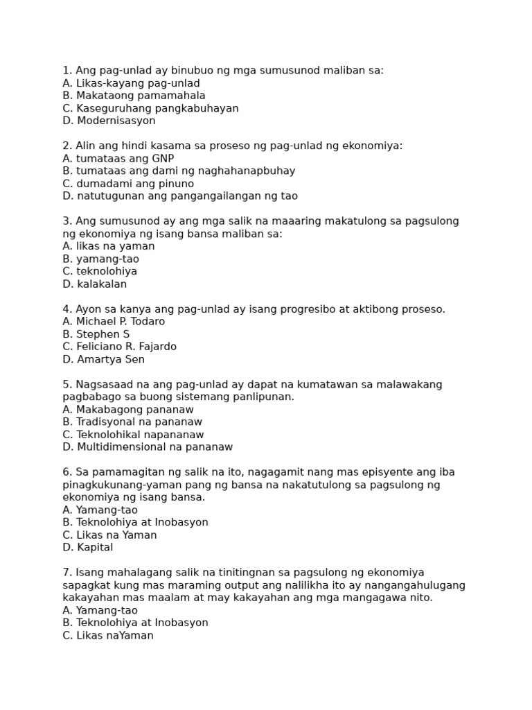 Ap 9 Q4 Exam | PDF