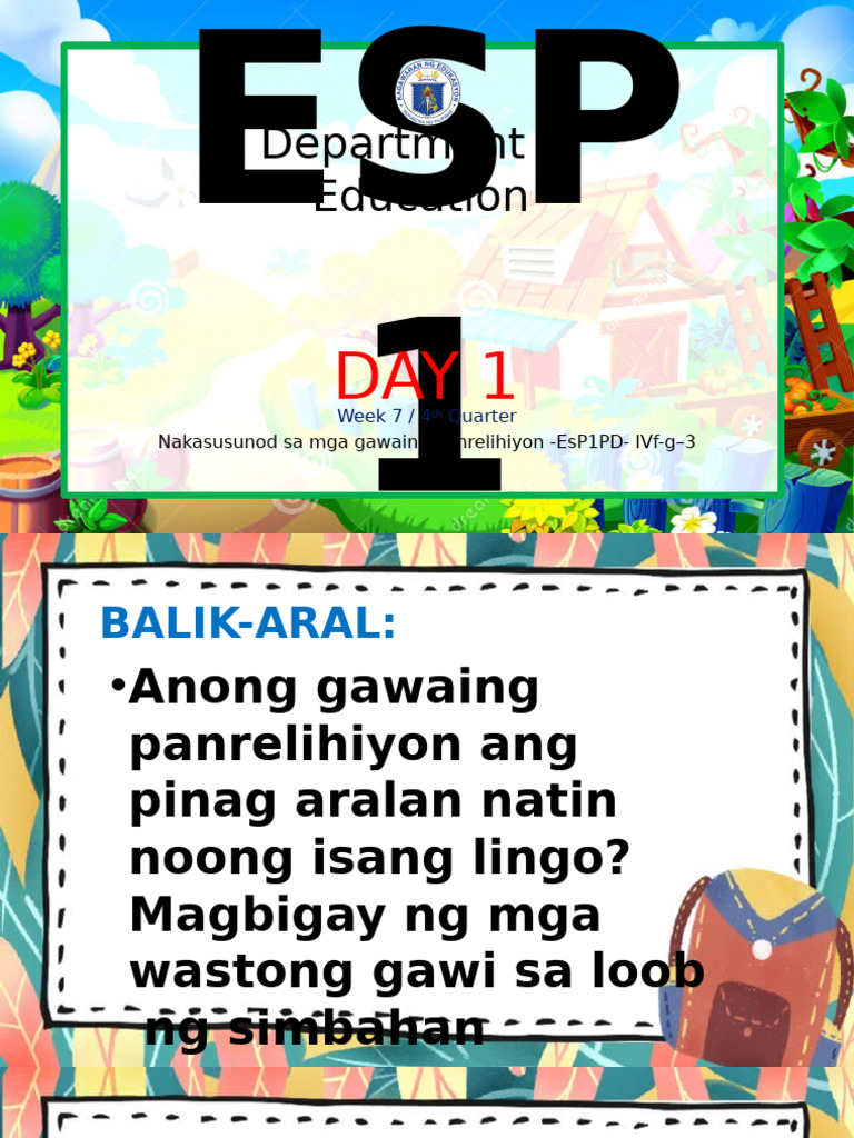 Q4 ESP 1 Week 7 | PDF